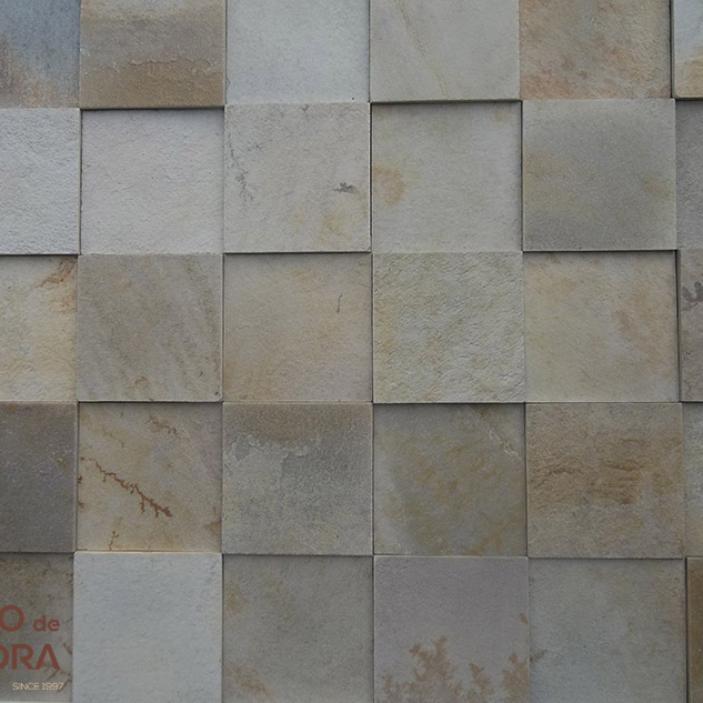 Quartzito 15x15 - Piso de Pedra