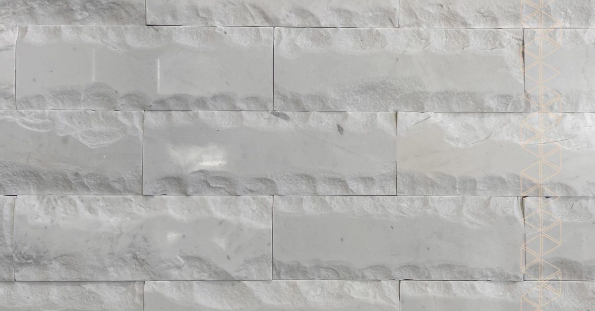 Revestimento Mármore Branco Piguês 10x30 CM - Piso de Pedra